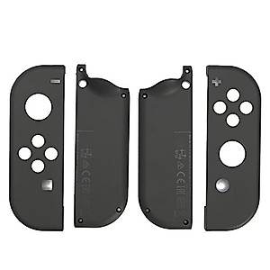 Replacement Hard Housing Shell Skin Case Cover Inner Frame for Switch NS JoyCon Controller (Gray-Black)