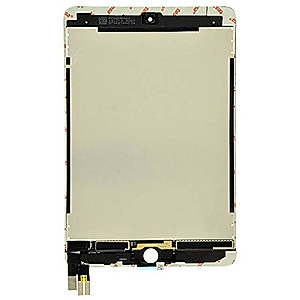 Repair Parts Plus for iPad Mini 5 (5th Gen) Screen Replacement LCD and Glass Touch Digitizer Premium Kit (7.9", A2126 | A2124 | A2133) + Sleep/Wake Sensor (Silver | Gold) + Adhesive - White