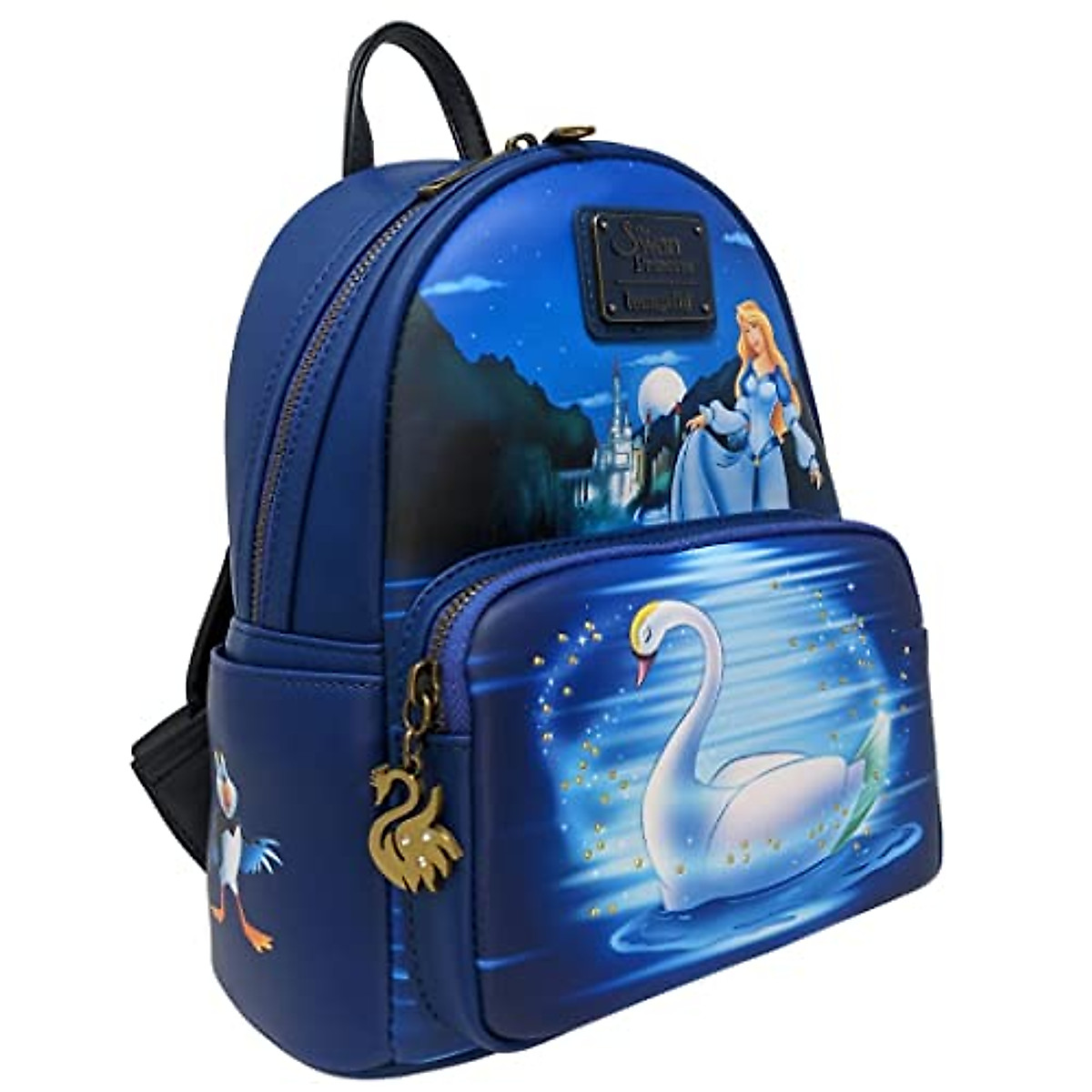 Loungefly Swan Princess Castle Scene Double Strap Shoulder Bag