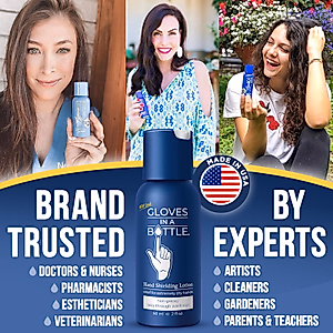 Gloves in a Bottle Shielding Lotion for Dry Itchy Skin 2 ounce, Pack of 3