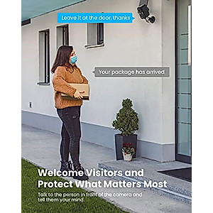 FOAOOD Security Cameras Wireless Outdoor with Solar Panel Cameras for Home Security, Home Camera with Color Night Vision, PIR Human Detection, 2-Way Talk, IP66 Waterproof, (2Packs-Black)