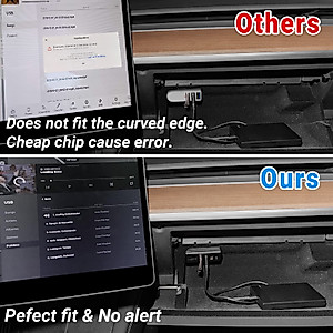 Klutchtech 2021 2022 2023 2024 Model 3/Y Glove Box USB Hub, 4-in-1 USB Hub Glove Box Dash Cam Flash Drive Docking Station Compatible with Model Y Model 3 Accessories -Convex