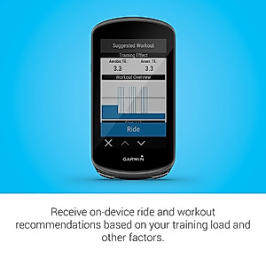 Garmin Edge 1030 Plus, GPS Cycling/Bike Computer, On-Device Workout Suggestions, ClimbPro Pacing Guidance and More