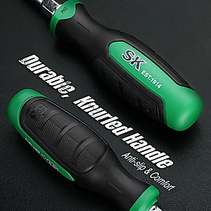 SK 7-Piece Magnetic Screwdriver Set, Includes Slotted/Phillip/Star Screwdrivers, S2 Steel, SureGrip Handle