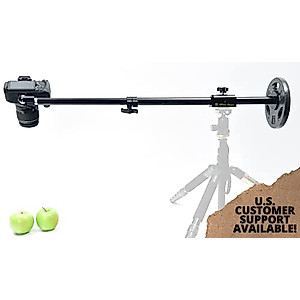 Glide Gear OH 50 DSLR Camera/iPhone Photo Video Overhead Heavy Duty Metal Mount Stand Adjustable 36" Pole Tripod Extension Arm Stand w/Ball Head
