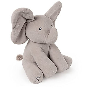 GUND Baby Official Animated Flappy The Elephant Stuffed Animal Baby Toy Plush for Baby Boys and Girls, Gray, 12" (Song Styles May Vary)