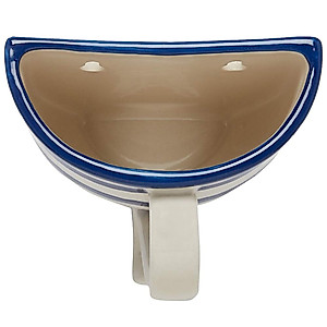C.R. Gibson Tea Cup Chalk Holder-Ceramic, Blue & White