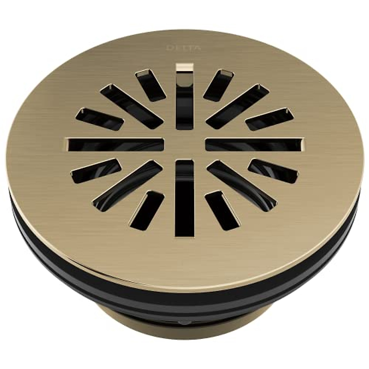 Delta Faucet 4 Inch Round Shower Floor Drain Gold, Shower Drain Kit, Round Shower Drain, Chrome Shower Drain, Shower Floor Drain, Champagne Bronze DT051411-CZ