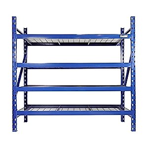 Pro-Lift Garage Storage Shelves - Heavy Duty 4-Tier Adjustable Metal Wire Shelving Units with 8000 lbs Total Capacity for Garage Basement Racking Organization - 72" H X 77" W X 24" D