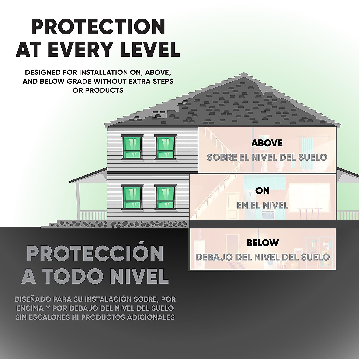 ROBERTS 70-115 Moisture Barricade Underlayment Film, for Vinyl, Laminate SPC, Engineered Wood Floors, 6 mil. Thick, Polyethylene, 120 Sq. Foot Roll, Black