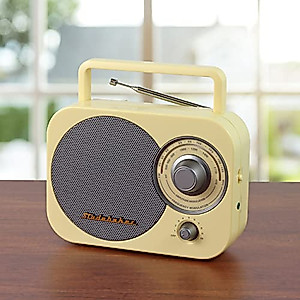 Studebaker Mellow Yellow Vintage Home Portable Retro AM/FM Radio with Headphone Jack - (Limited Edition)