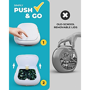 Skywin Laundry Pods Container for Laundry Room Organization, Dishwasher Pods Container (White)