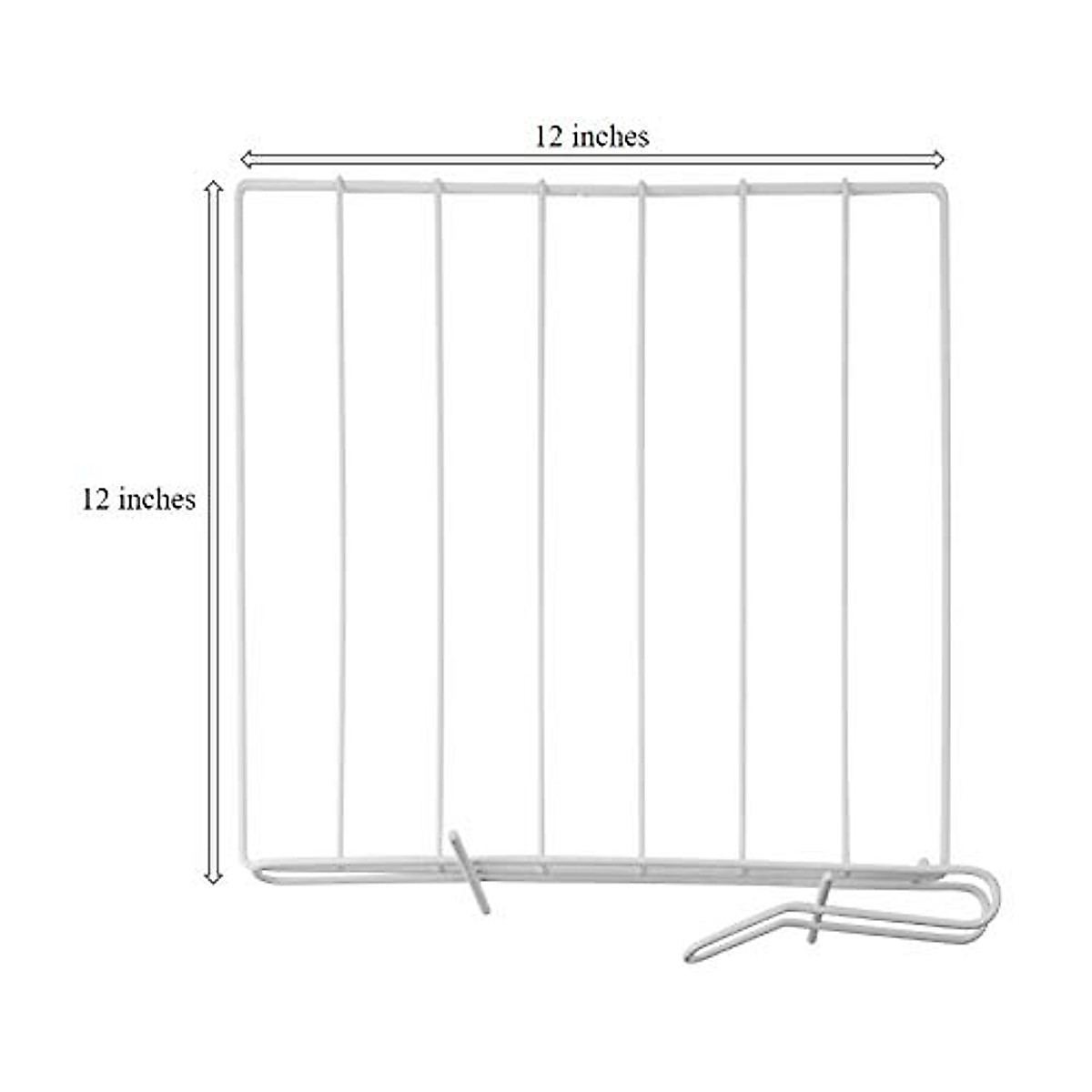 Evelots 12 Pack Shelf Dividers for Wood Shelves, Closet Organization-12 Inches Tall/Reinforced Wide Bottom for Added Stability