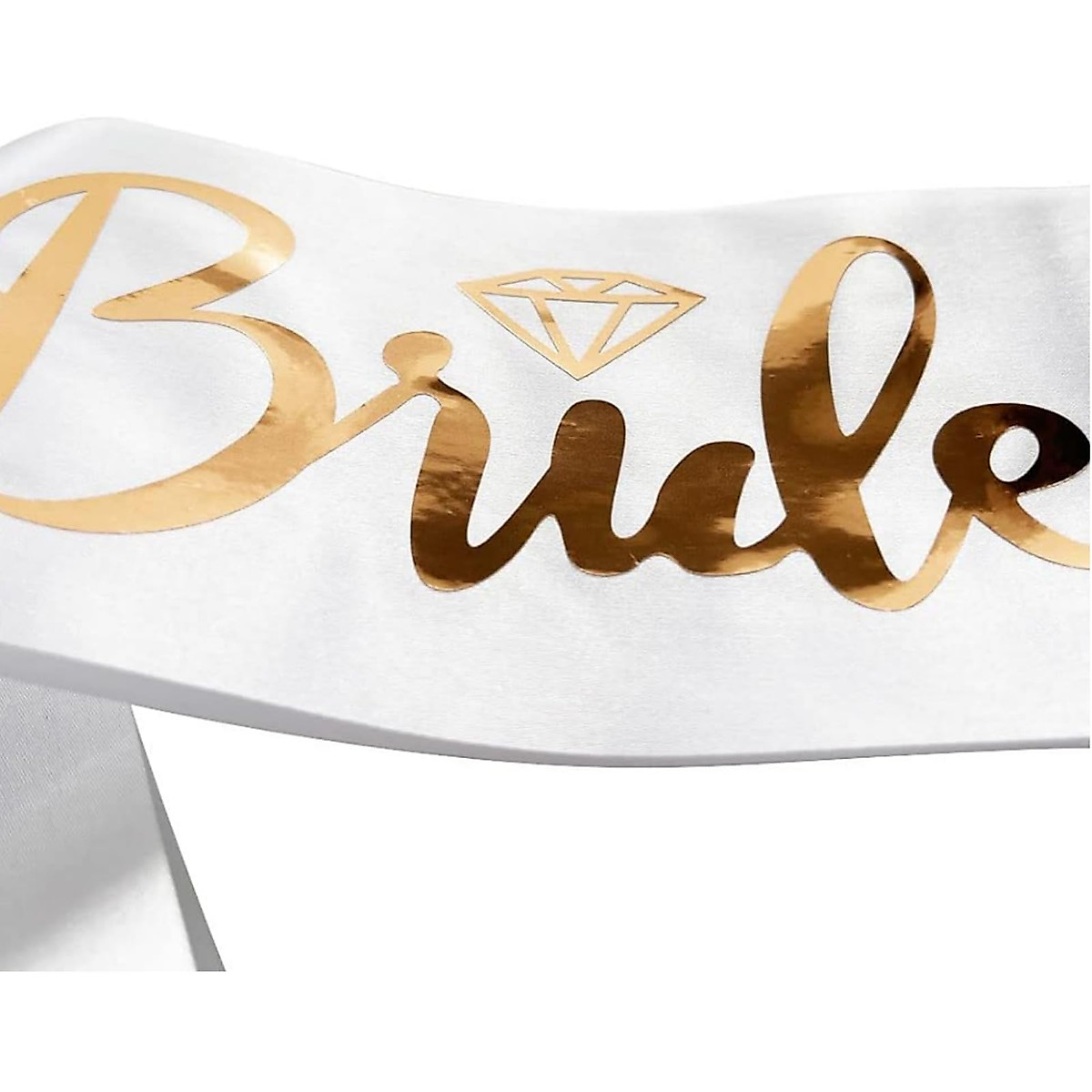 Jozlynn Team Bride Sash Set 1 White Bride to Be Sash and 6 Team Bride Sashes Bachelorette Party Supplies with Shiny Rose-gold Font Bachelorette Sash Bridesmaid Sashes for Bridal Party and Wedding (7)