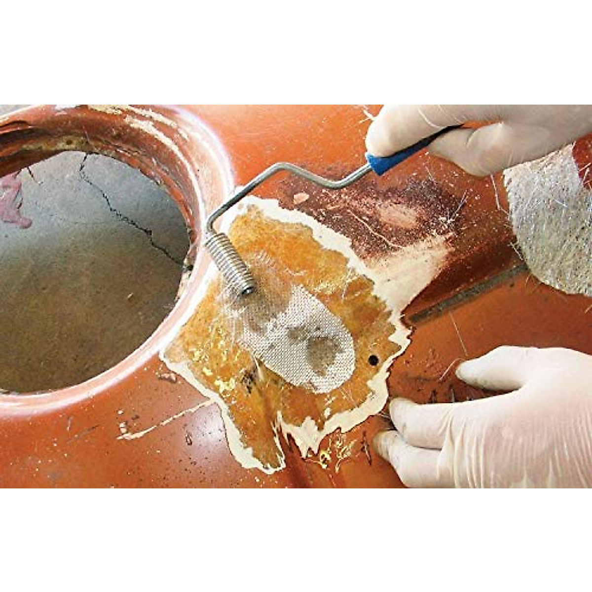 True Composites Fiberglass Resin Polyester Resin Marine Grade Resin 1 Gallon with MEKP Hardener Polymer Resin Fiberglass Repair Kit Laminating Resin for Wood Boat Building and Repair