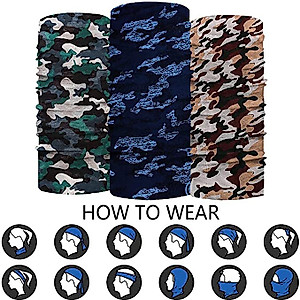 GACEMIU 10/20/30/50/100/150 Pack Face Mask Neck Gaiters Scarf Reusable Protection Fashion Unisex Washable Reusable (30 Pieces Neck Gaiters Scarf)