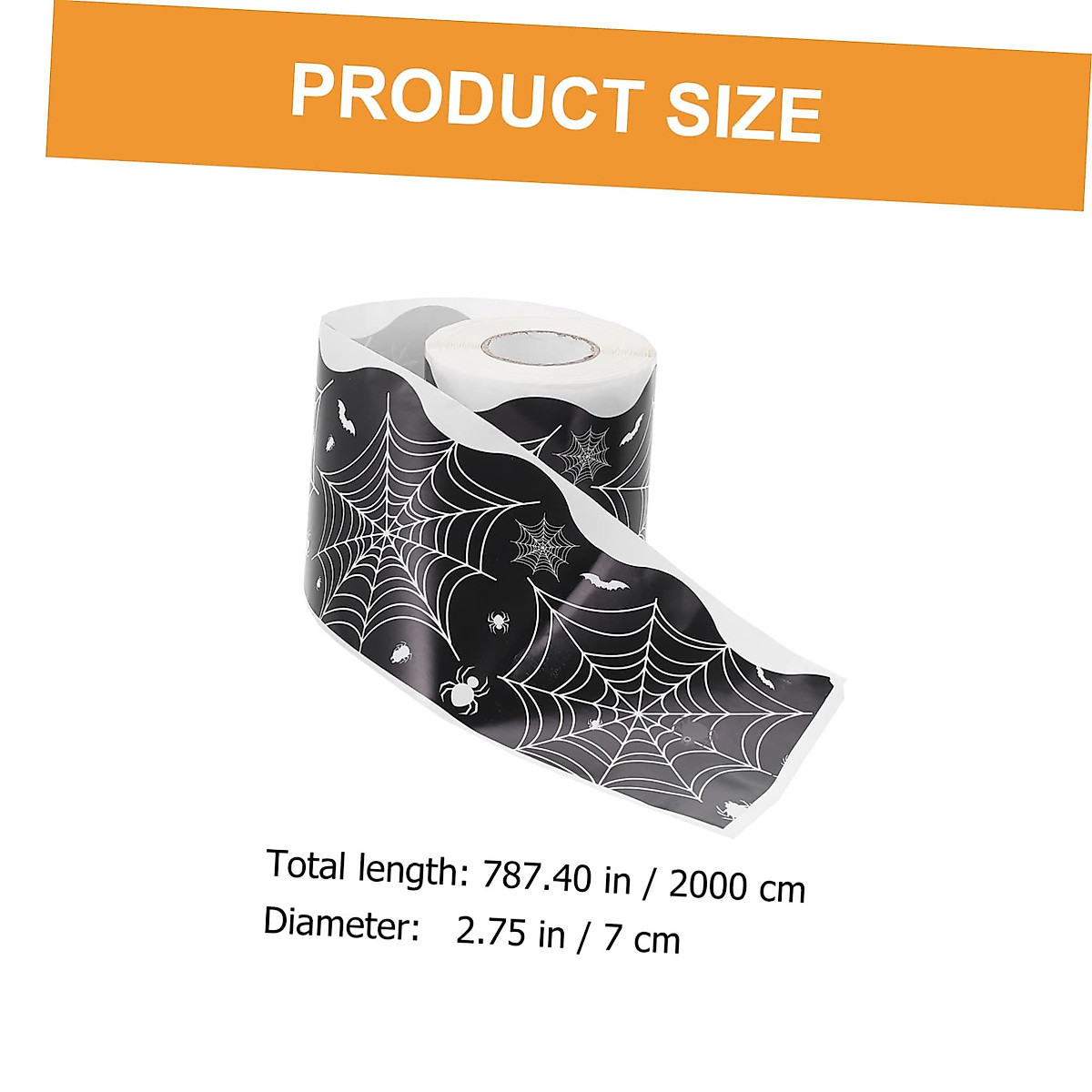 1 Roll Border Stickers Classroom Scene Sticker Halloween Themed Border Sticker Office Blackboard Stickers Bulletin Border Sticker DIY Border Trim School Self-adhesive Sticker