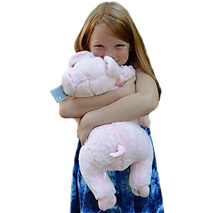 Mother & Baby Stuffed Pig Plush Toy Set | Super Soft Pig Stuffed Animal | Cute Plushies for Kids’ Bedroom | 17" Stuffed Animals for Girls & Boys | Farm Animal Toys by Exceptional Home