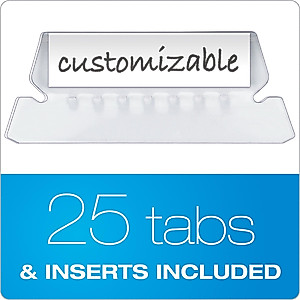 Pendaflex Hanging File Folders, Letter Size, Standard Green, 1/5-Cut Adjustable Tabs, 25 Per Box (81602), Standard Green - 1/5 Tabs