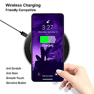 OOK Designs for Samsung Galaxy a53 Case Glitter Purple Butterfly Nebula Space Design Hard PC+Soft TPU Bumper Anti-Slip Ultra Thin Cover Protective Shockproof Case for Galaxy a53