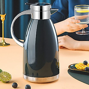 LHLLHL 2300ML Large Capacity Household Hot Water Thermos Drinkware Double Wall Stainless Steel Vacuum Flask Kettle