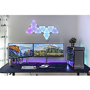 Homall 60 Inch Computer Gamer Desk with Full Desk Mouse Pad, Carbon Fiber Surface PC Table Adjustable Height, Gaming Rack, Headphone Hook and Cup Holder(Black)