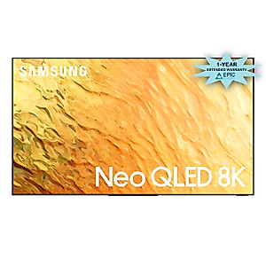 SAMSUNG QN85QN800BFXZA 85 Inch 8K QLED Quantum Mini LED HDR Smart TV with an Additional 2 Year Coverage (2022) (Used)