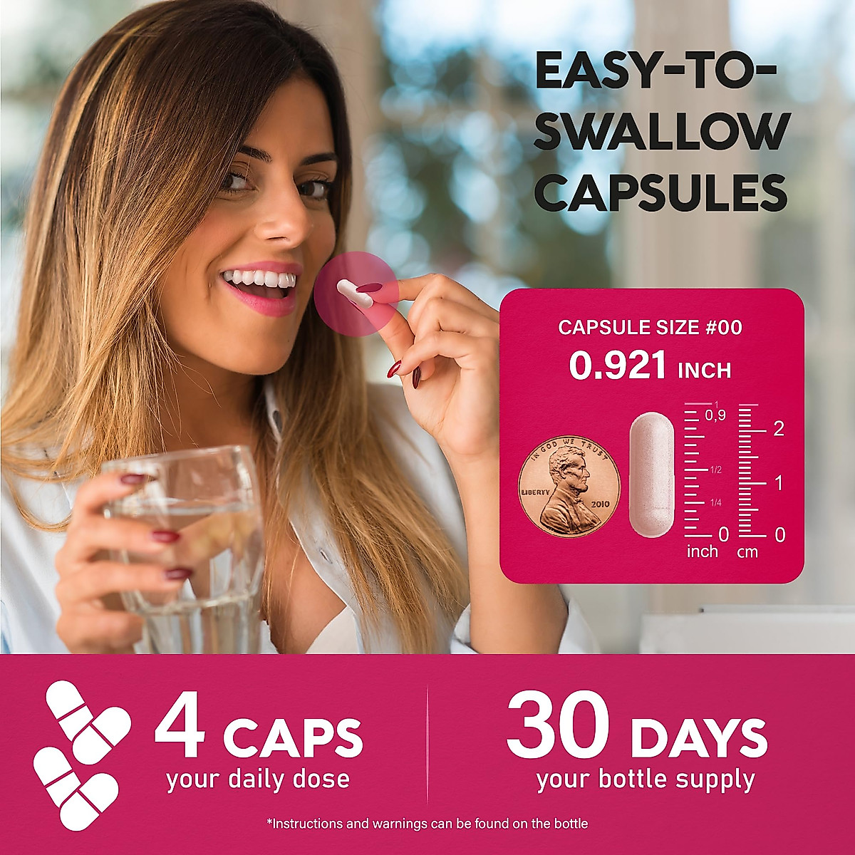 D-Mannose 2000mg with Cranberry 500mg & Hibiscus - Clinically Tested Strength for Urinary Tract Health - Supplement for Women - Bladder, Liver & Microflora Support - Made in USA - Vegan, 120 Capsules