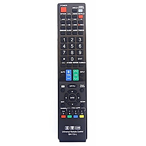 Sharp GB004WJSA Universal Remote Control for All Sharp BRAND TV, Smart TV - 1 Year Warranty