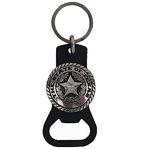 Treasure Gurus Texas State Seal Beer Soda Keychain Bottle Opener TX Car Truck Keyring