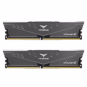 TEAMGROUP T-Force Vulcan Z DDR4 16GB Kit (2x8GB) 3200MHz (PC4-25600) CL16 Desktop Memory Module Ram (Gray) - TLZGD416G3200HC16CDC01