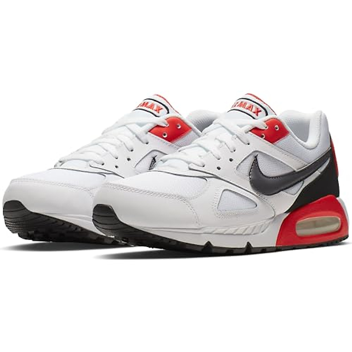 Nike Men's Low-Top Sports Shoe, White Dark Grey Habanero Red 100, 12
