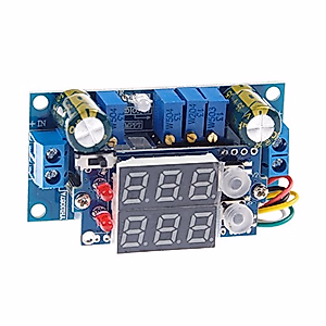 5A Buck Converter, KNACRO Voltage Regulator Board DC 6-36V Down to 1.25-32V 5A CC CV MPPT Solar Controller Module 24v to 12v 5v for Car Power Supply