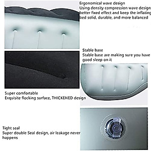 Berocia Car Air Mattress Back Seat Gap Pad Fill Extender Mattress for SUV Dogs Kids Adults Travel Bed Cushion Camping Air Couch Sleeping Rest Inflation Bed