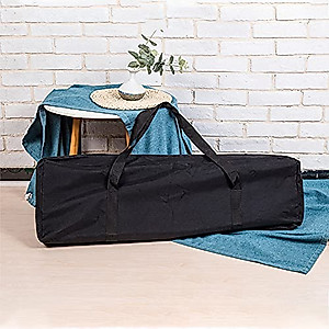EKDJKK Waterproof BBQ Tools Carry Bag, Portable BBQ Tool Storage Bag, Thick Oxford Cloth, Outdoor BBQ Grill Accessories Bag for Camping Picnic Trip (L 62x13x24cm)