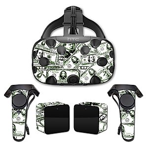 MightySkins Skin Compatible with HTC Vive Full Coverage - Phat Cash | Protective, Durable, and Unique Vinyl Decal wrap Cover | Easy to Apply, Remove, and Change Styles | Made in The USA
