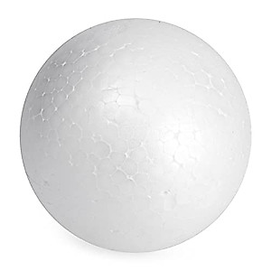 Juvale 24 Pack 3 Inch Foam Balls for Crafts, Smooth Polystyrene Spheres for DIY Decorations, Classroom Projects
