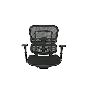 Workpro™ - Chair - 12000 Mesh Mid-Back Chair - Fabric/metal - 23" x 29" x 25.25" - Black