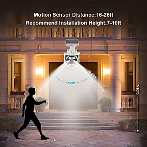 EVERSECU 2400 Lumen 6 LEDs Motion Sensor Solar Flood Lights Outdoor PAN/TILT manually Adjustable Solar Spotlight with Battery Waterproof Wireless Security Dummy/Decoy Camera for Garden Porch Barn