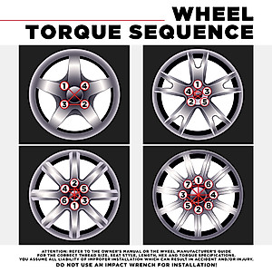 White Knight M12x1.50 Bulge Acorn Lug Nuts for Selective Aftermarket and Factory Wheels, Easy to Install, Durable Carbon Steel with Stylish Triple Layered Chrome Finish - 1707S-4AM (4 Pack)