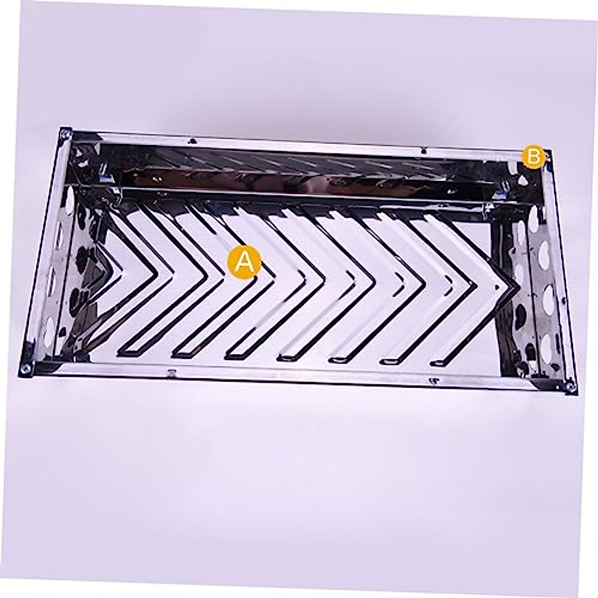 YARNOW Camping Burner Bbq Grills Charcoal Grill Stainless Steel Barbecue Grill Metal Barbecue Grill Stainless Steel Foldable Grill Mini Stove Camping Camp Coal Stove Camp Stove Portable