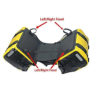 WILD HEART Waterproof Bag Motorcycle saddlebag 50L Tank Bag Motor Side Bag (Black)