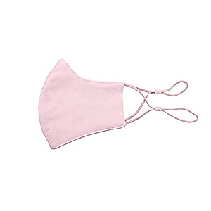 【2pcs set】 I R Labo Perfect fit Cotton cloth face mask Adult size With UV cut function Can be washed and used repeatedly (Large, Pink)