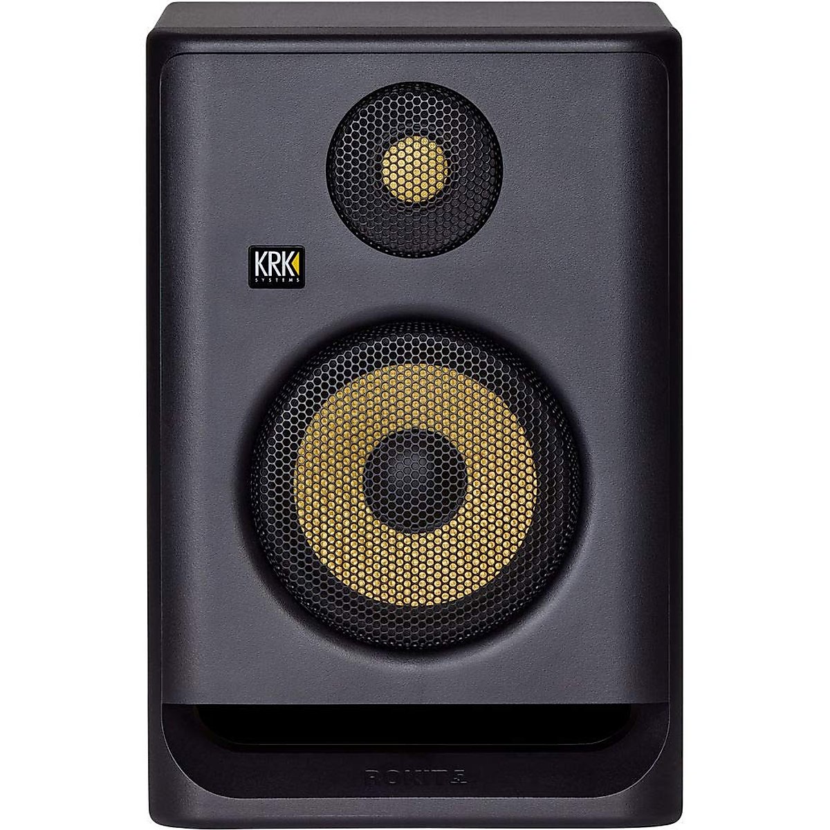 KRK ROKIT 5 G4 5" 2-Way Studio Monitor (Pair) Bundle with Mackie Big Knob Monitor Controller, 2x Pads 2x TRS-XLR Cable