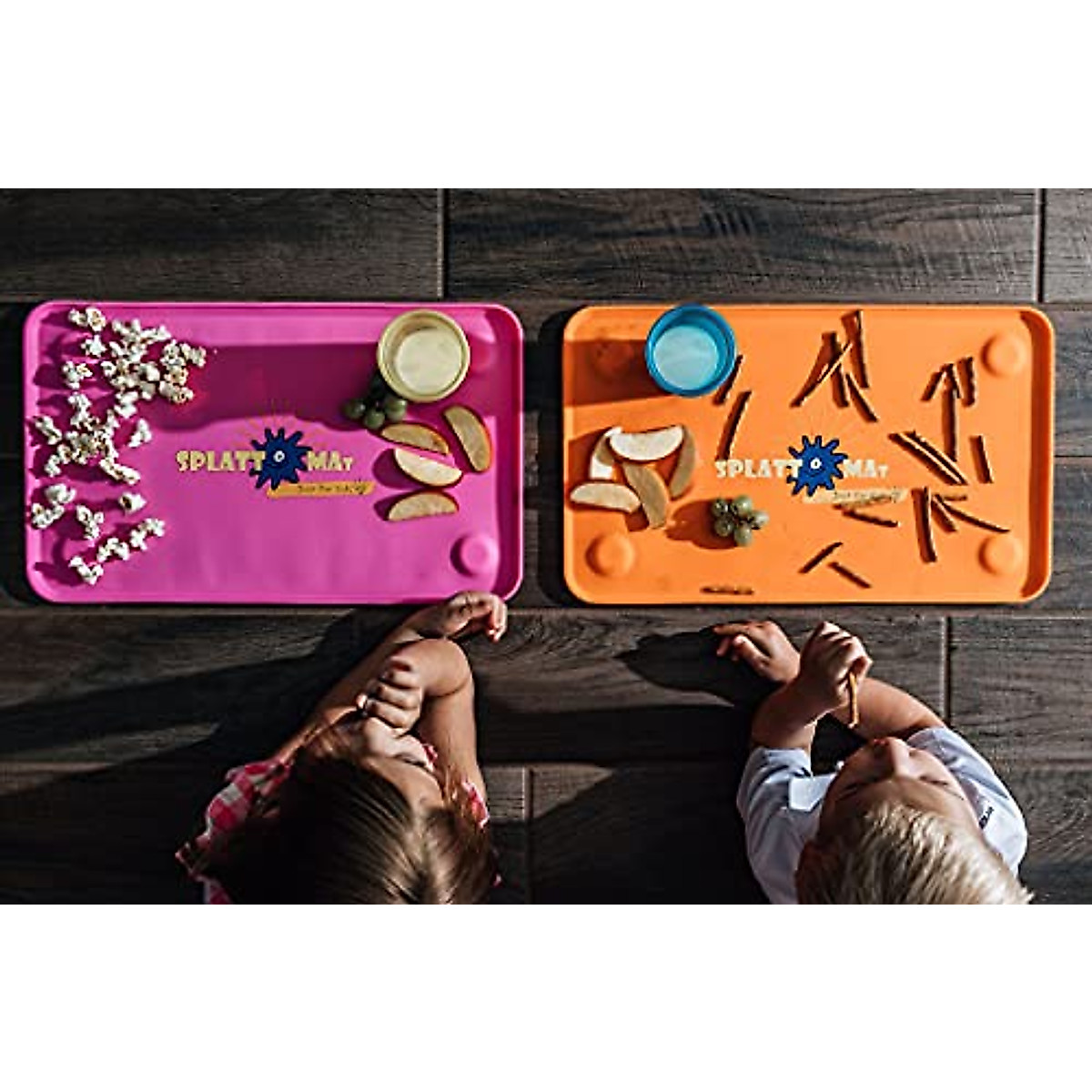 Splattmat Large Premium Silicone Kids Suctioned Placemat, New Sensory Montessori Inspired Food, Snack, Travel, & Arts & Crafts mat