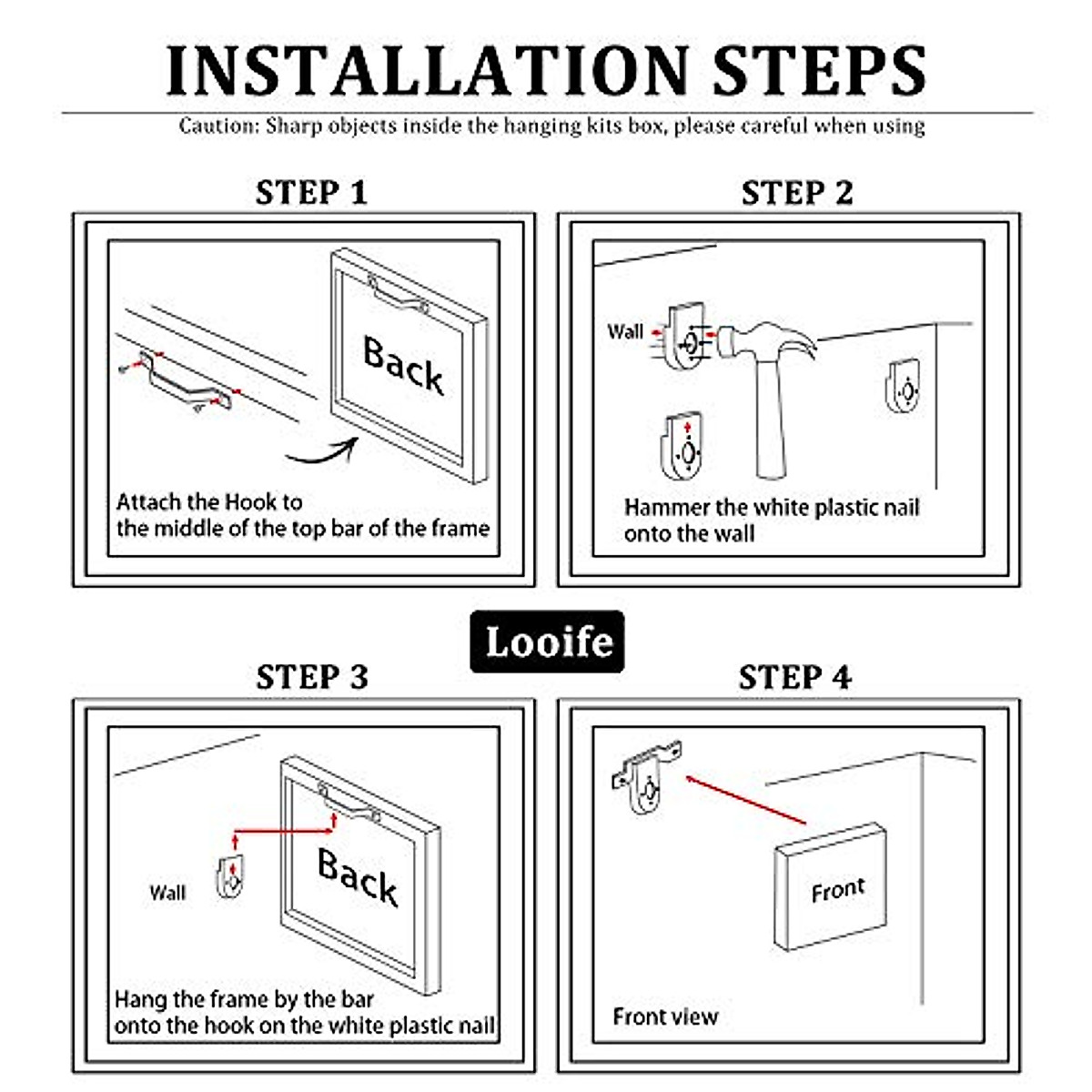 Looife Custom Canvas Wall Art from Your Photo 40x20 inch Frame Personalized Picture Prints Decor Wrapped Canvas Poster for Room Decoration Ready to Hang