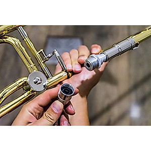 Cleaning kit 2 in 1 for trombones, euphoniums, bass-trombones, marching baritone horns, with large shank mouthpiece, safe and easy to use.