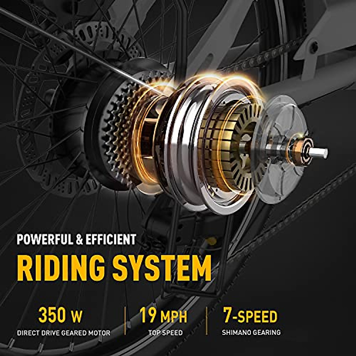 Heybike Cityscape Electric Bike 350W Electric City Cruiser Bicycle Up ...