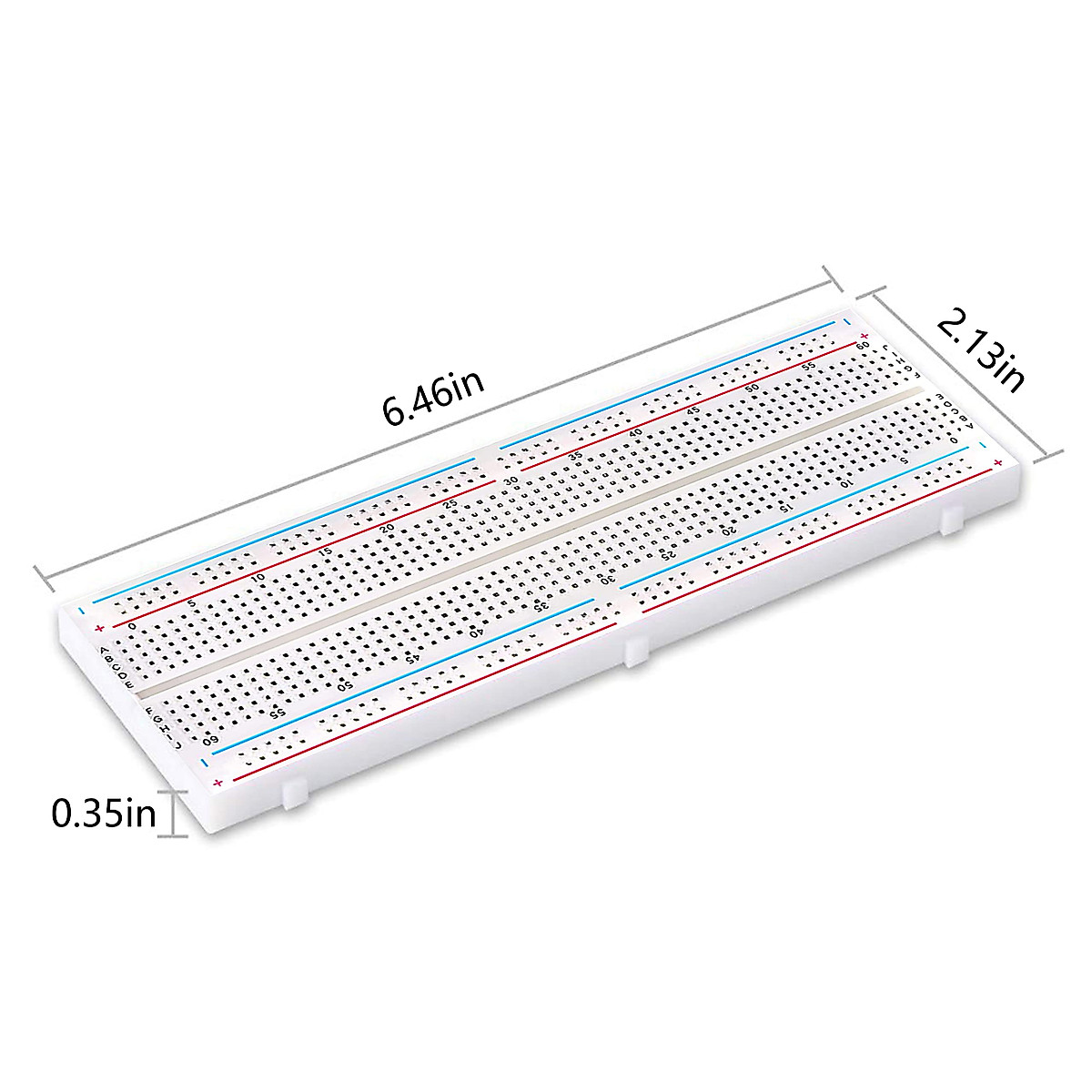 ELOOGAA 3Pcs 830 tie Points breadboards,120Pcs 20cm (7.9inch) Dupont Cables,65Pcs Flexible Breadboard Jumper Wires,560Pcs U-Shape Jumper Wires Arduino Project kit