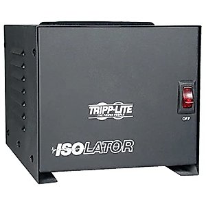 Tripp Lite IS1000 Isolation Transformer 1000W Surge 120V 4 Outlet 6ft Cord TAA GSA